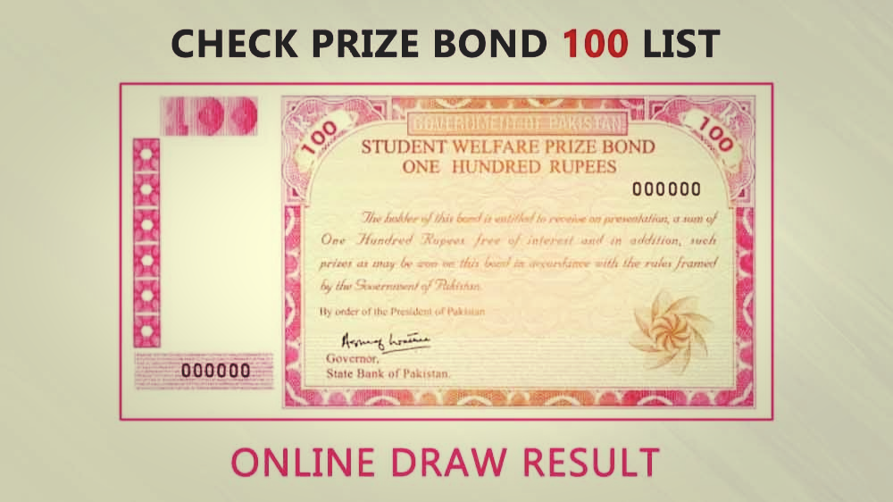 100 Prize Bond List 2025 Online Check: National Savings Announces 100 ...