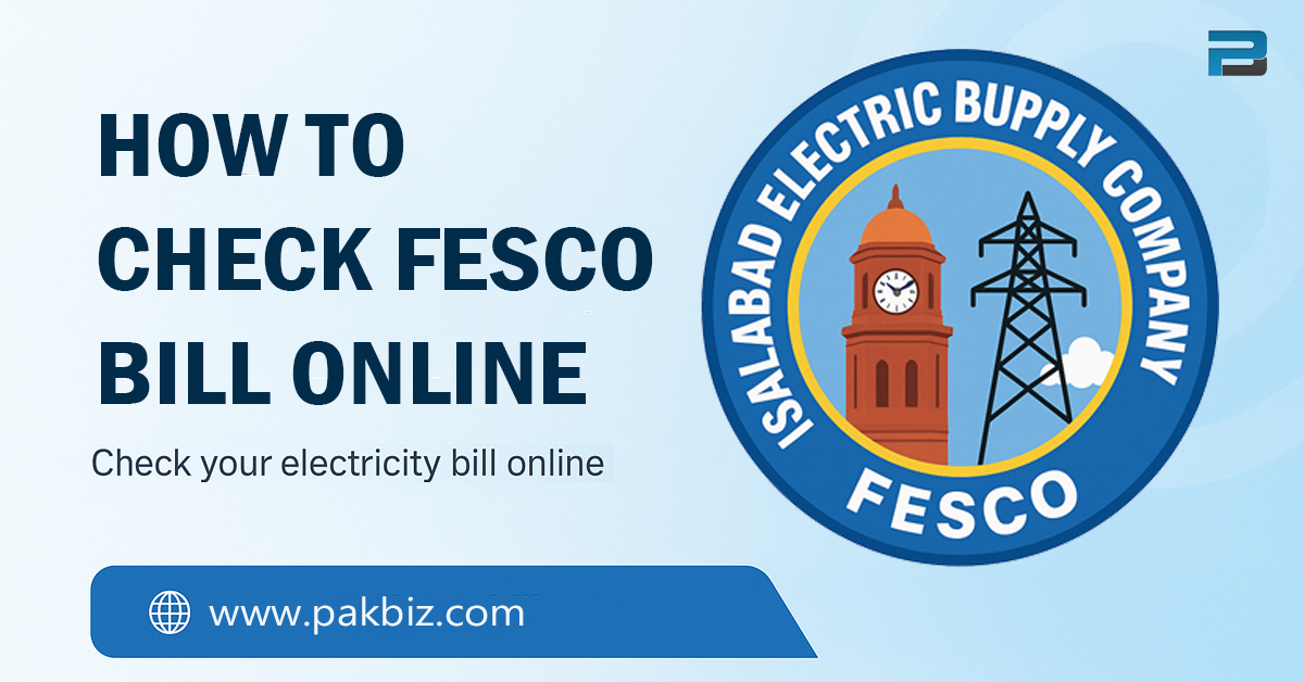 FESCO Bill Online – Check Your October 2025 FSD Electricity Bill